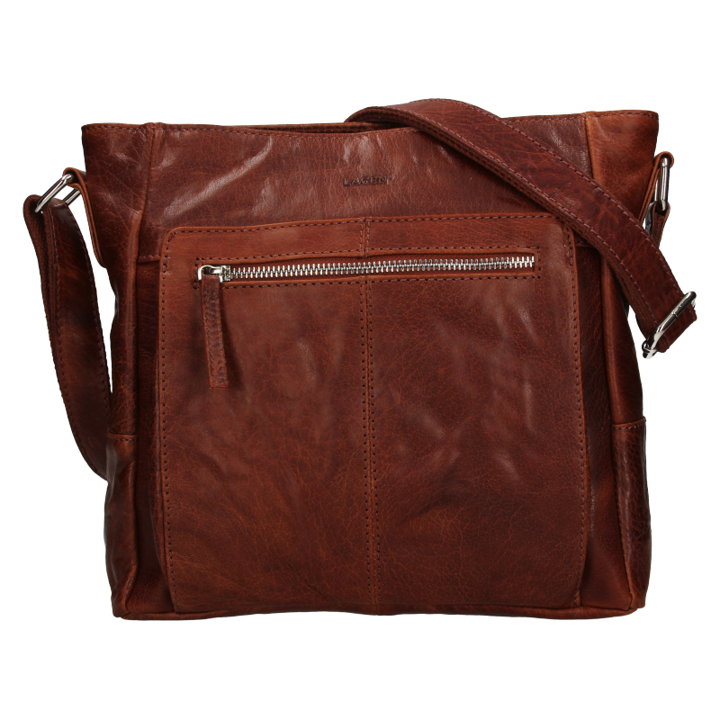 Dámská kabelka kožená BLC/20/1437 - hnědá - CGN | Lagen