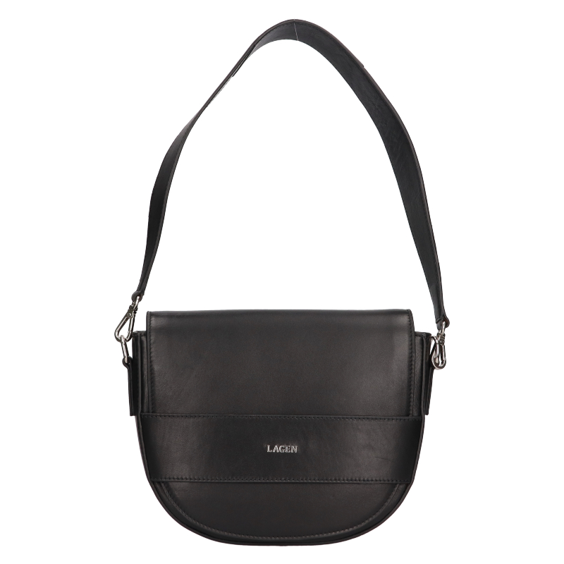 dámská kabelka kožená BLC-22/1979-černá-blk | Lagen